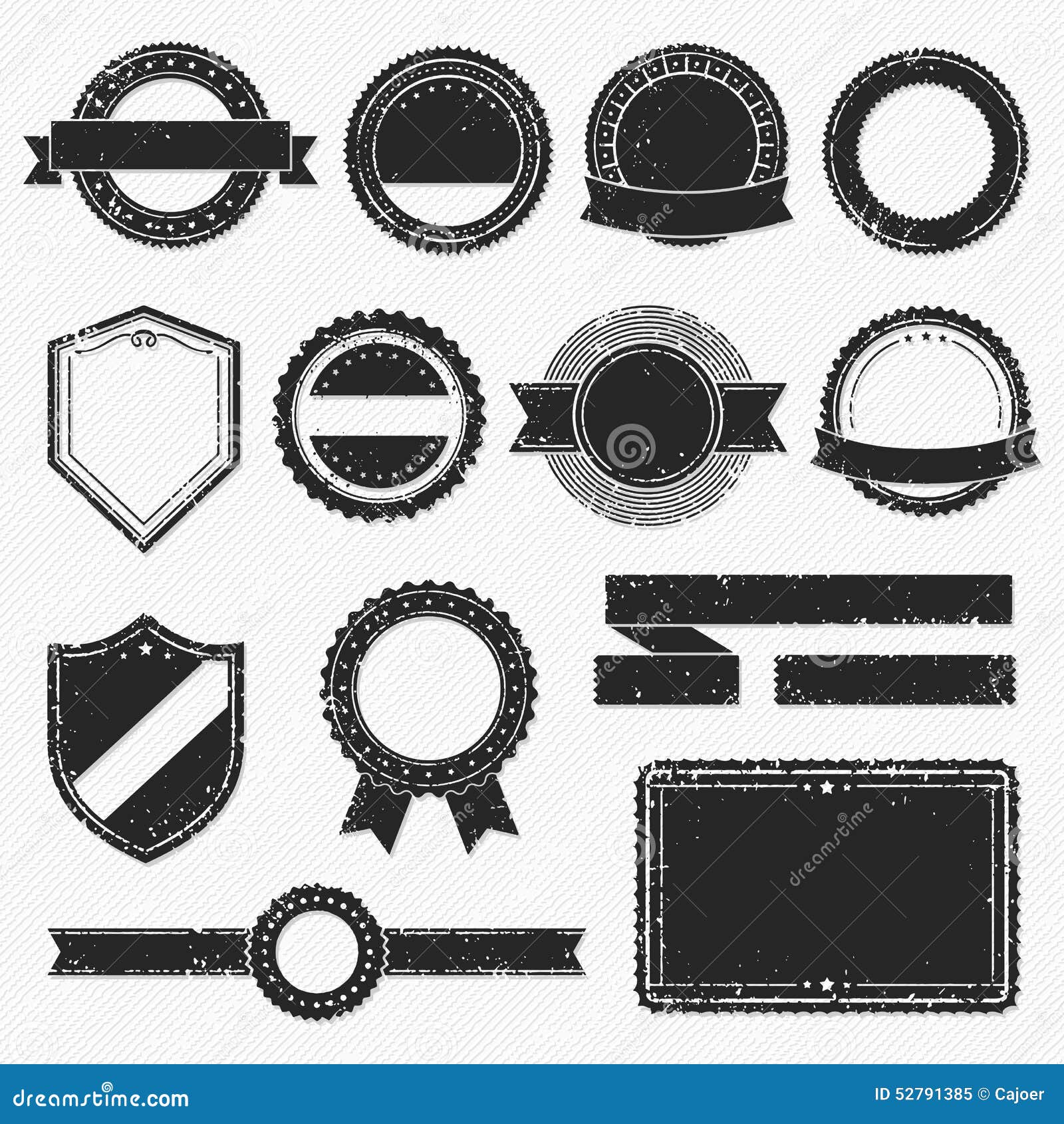 Worn Labels stock vector. Illustration of star, distressed - 52791385