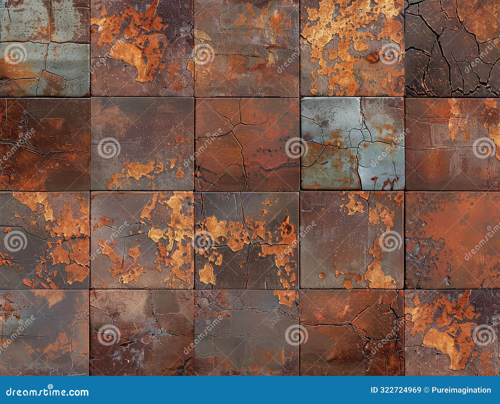 Worn Metal Surface Showing Weathered Signs of Rust and Deterioration ...