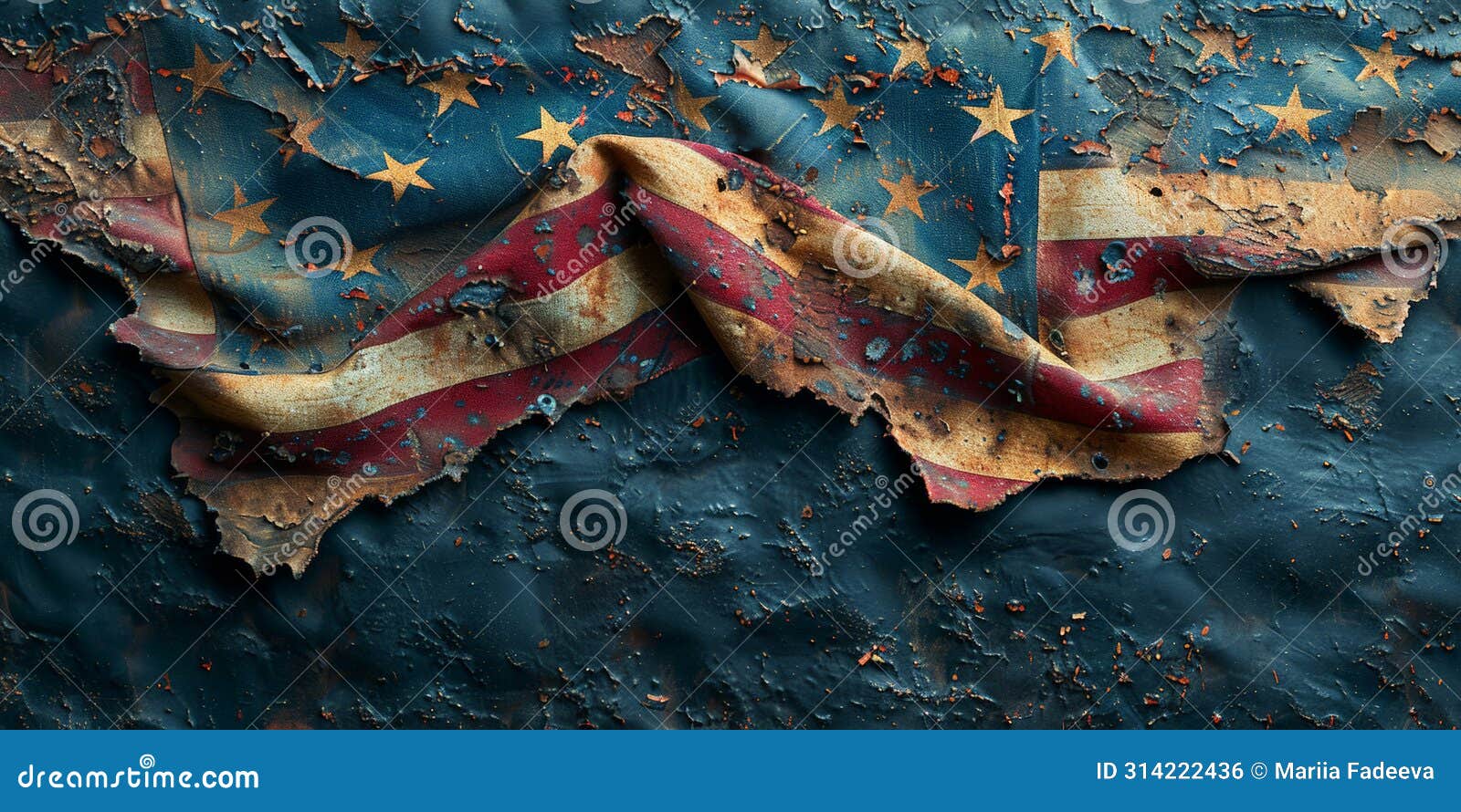 Worn-out American Flag Texture, Symbolizing Endurance and History ...