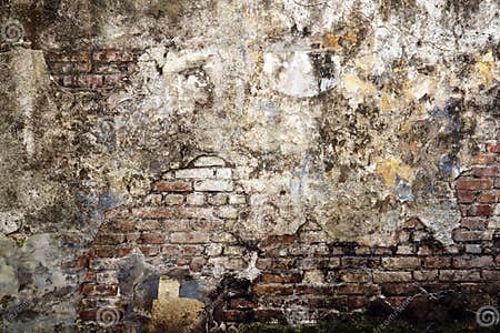 Worn out brick wall stock image. Image of brick, exposure - 13869839
