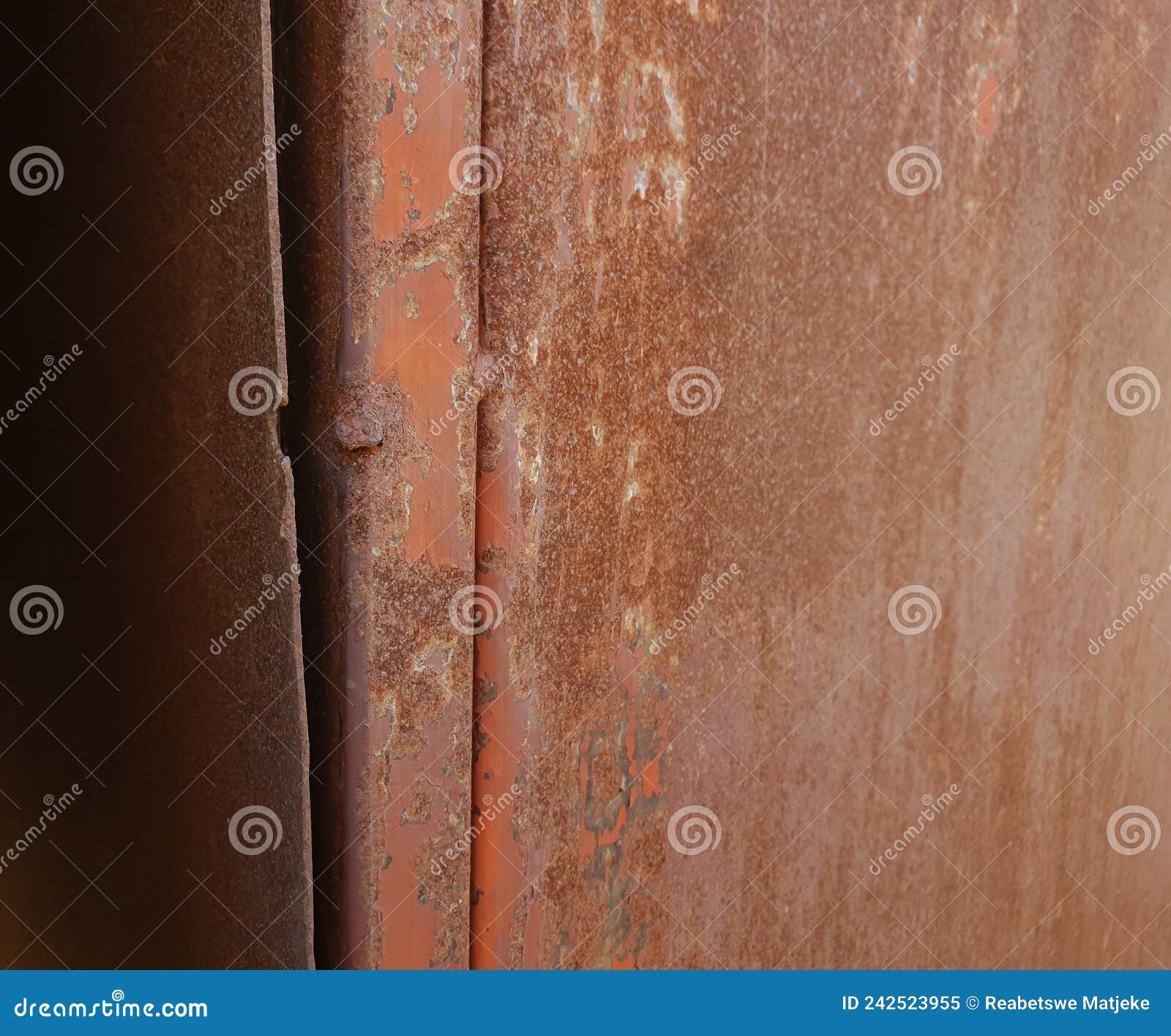 Damaged And Rusted Metal Bridge Construction With Rust And Corrosion On ...