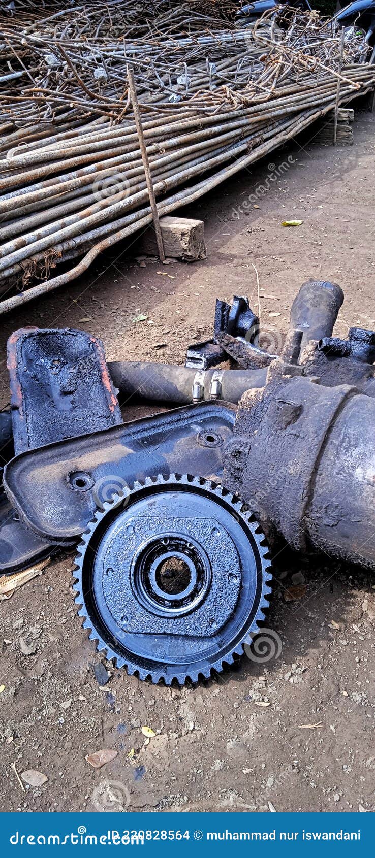 Worn out engine gear stock photo. Image of market, engine - 220828564