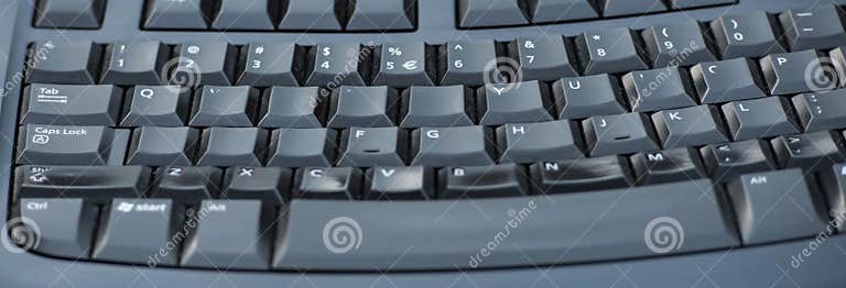 Worn Out Keyboard of a Desktop Computer Editorial Stock Image - Image ...