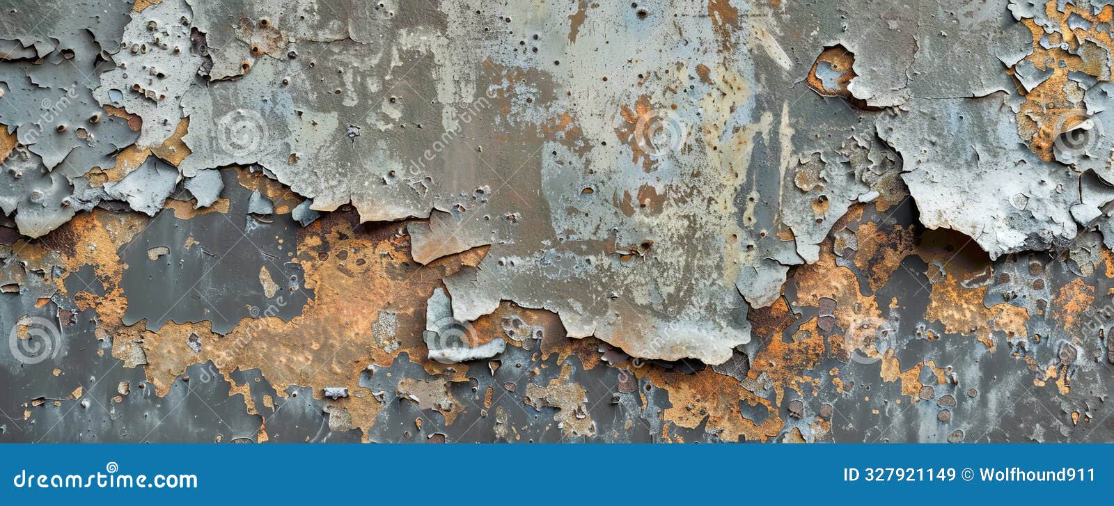 A Worn-out Metal Background with Layers of Peeling Paint and Deep, Aged ...