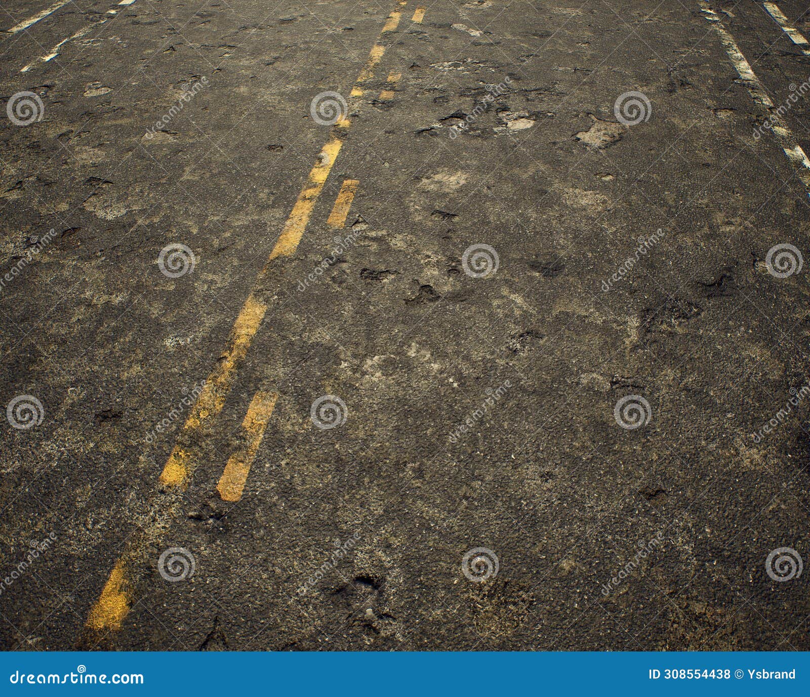 Worn Out Rough Tarmac of a Highway. Stock Photo - Image of erode, dark ...