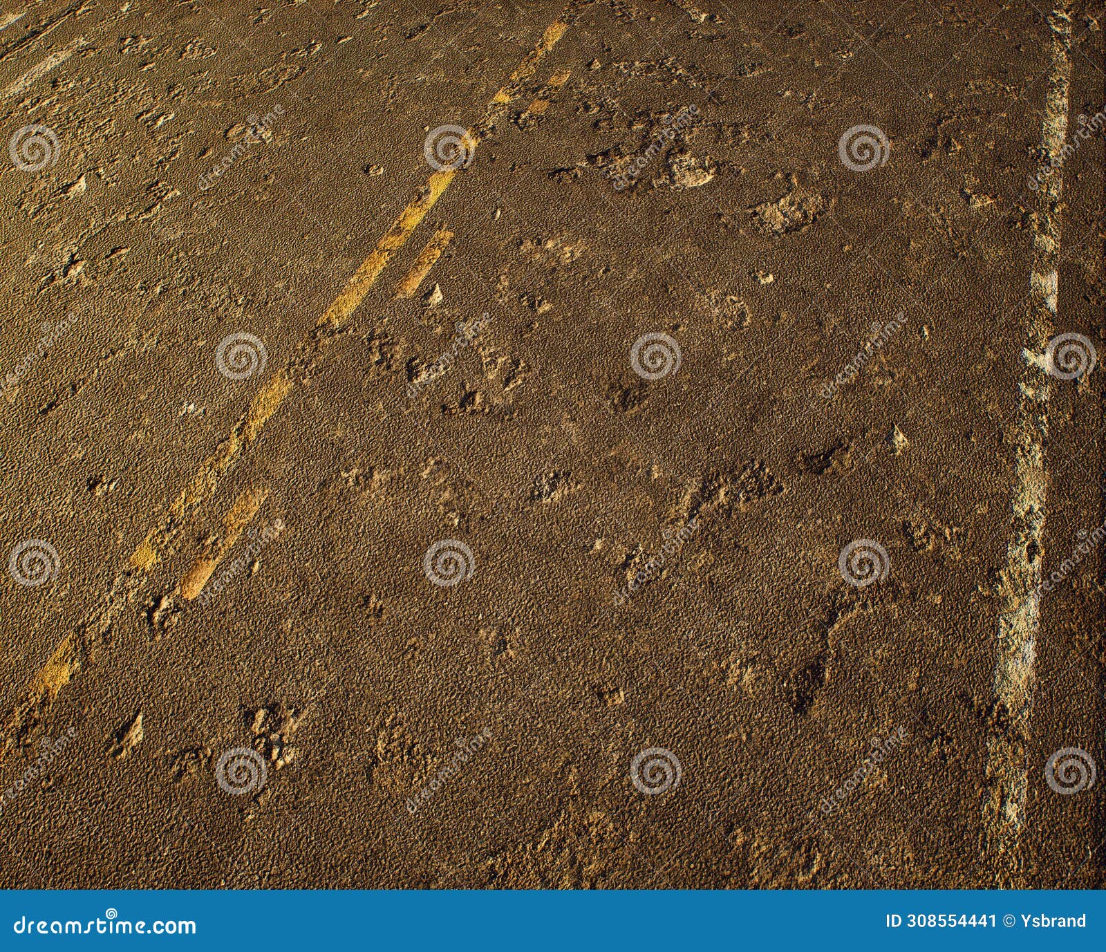 Worn Out Rough Tarmac of a Highway. Stock Image - Image of destruction ...