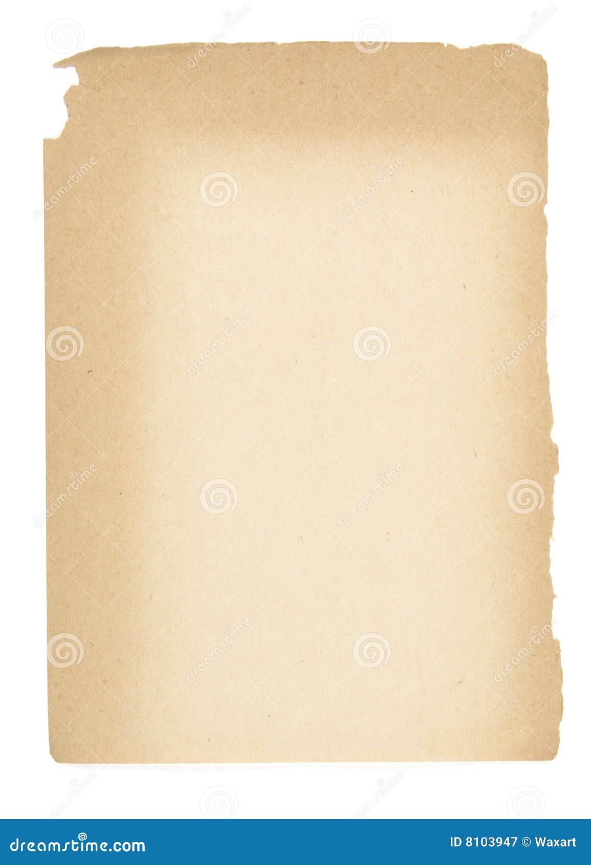 Worn Page from Very Old Book Stock Image - Image of paper, brown: 8103947