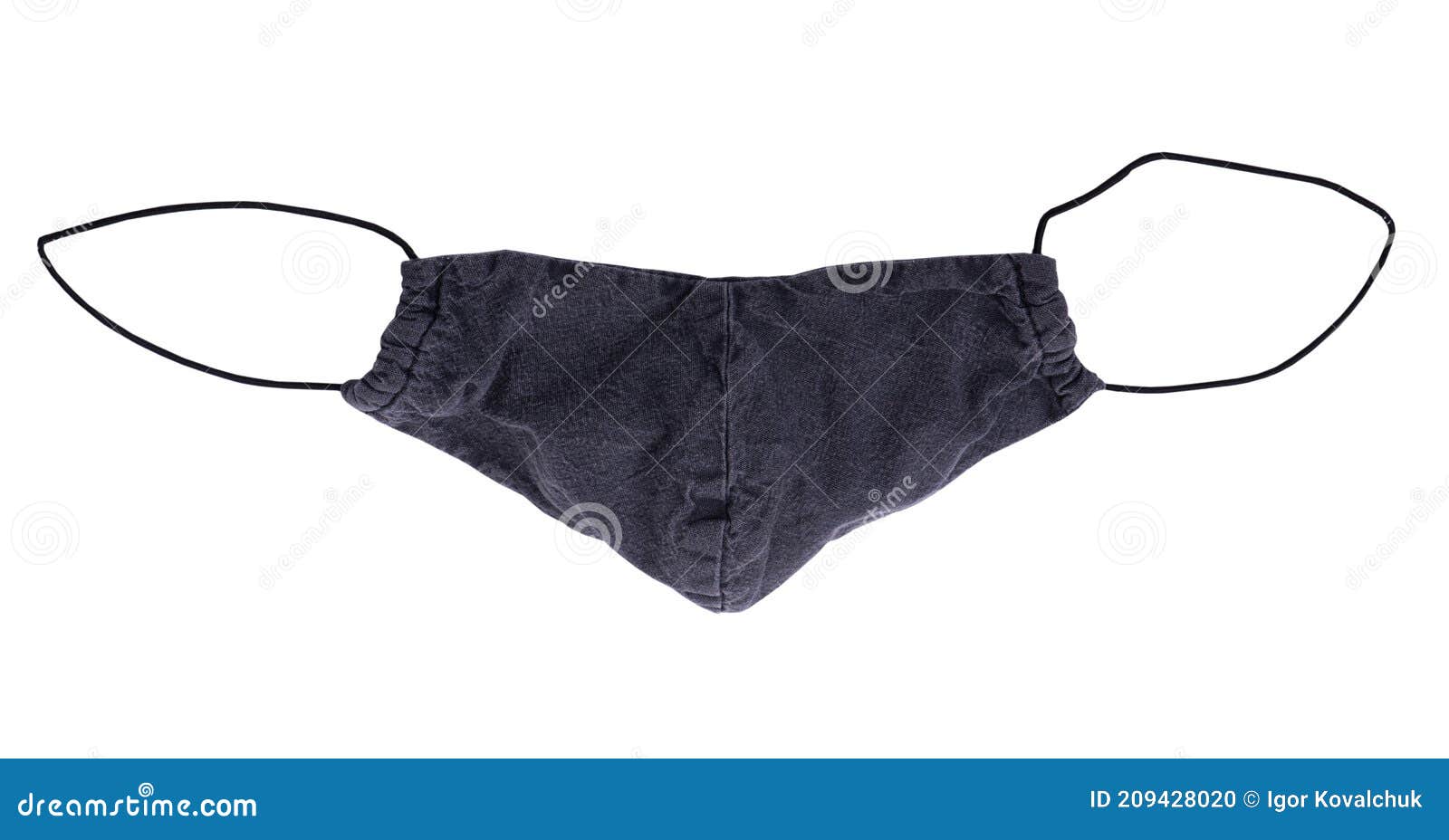 Worn Rag Safety Breathing Mask Stock Photo - Image of filter, epidemic ...