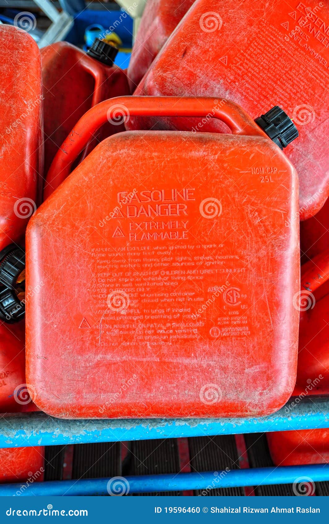 Worn Red Gasoline Can stock photo. Image of petroleum - 19596460