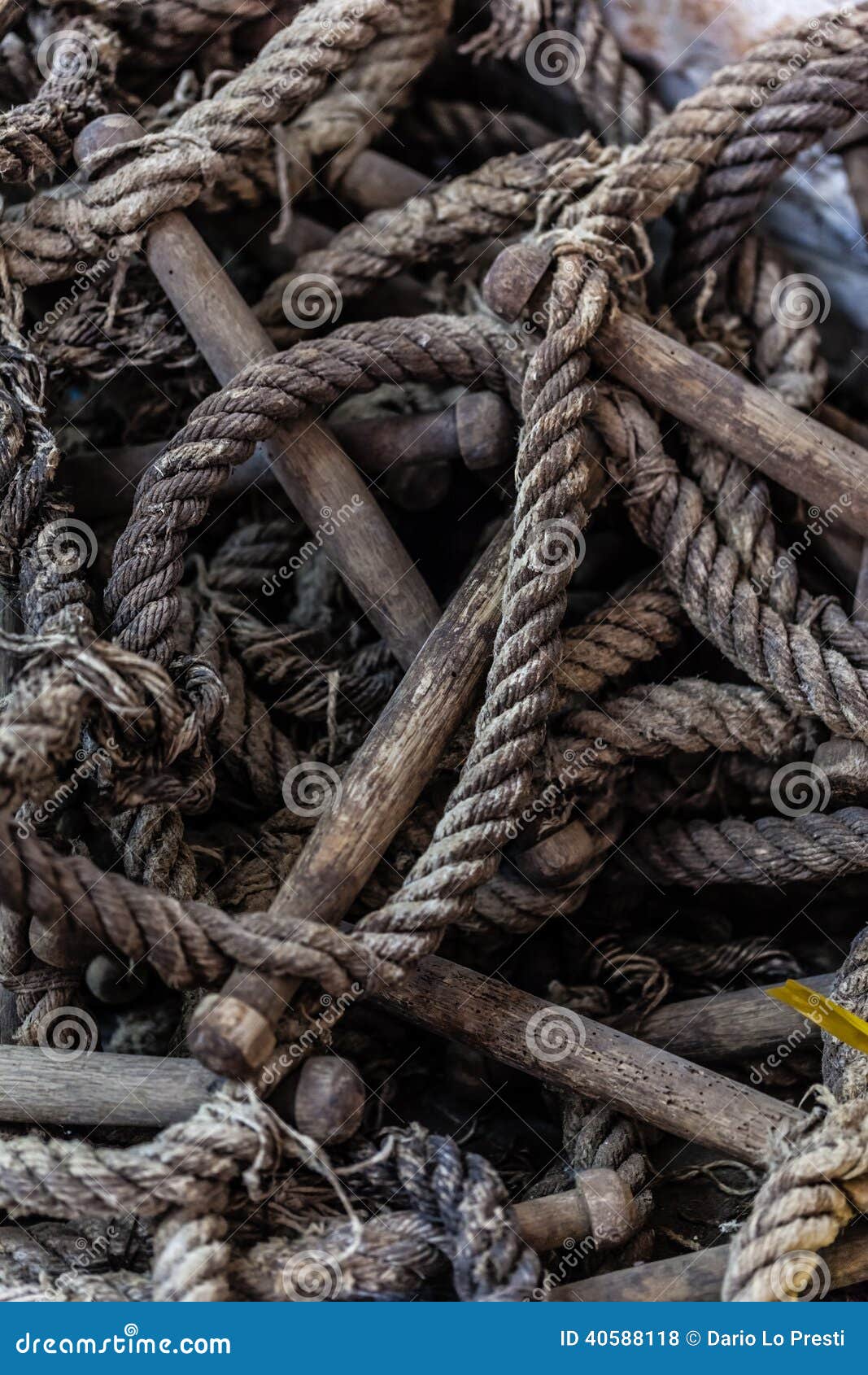 Worn rope ladder stock photo. Image of rotting, dirty - 40588118