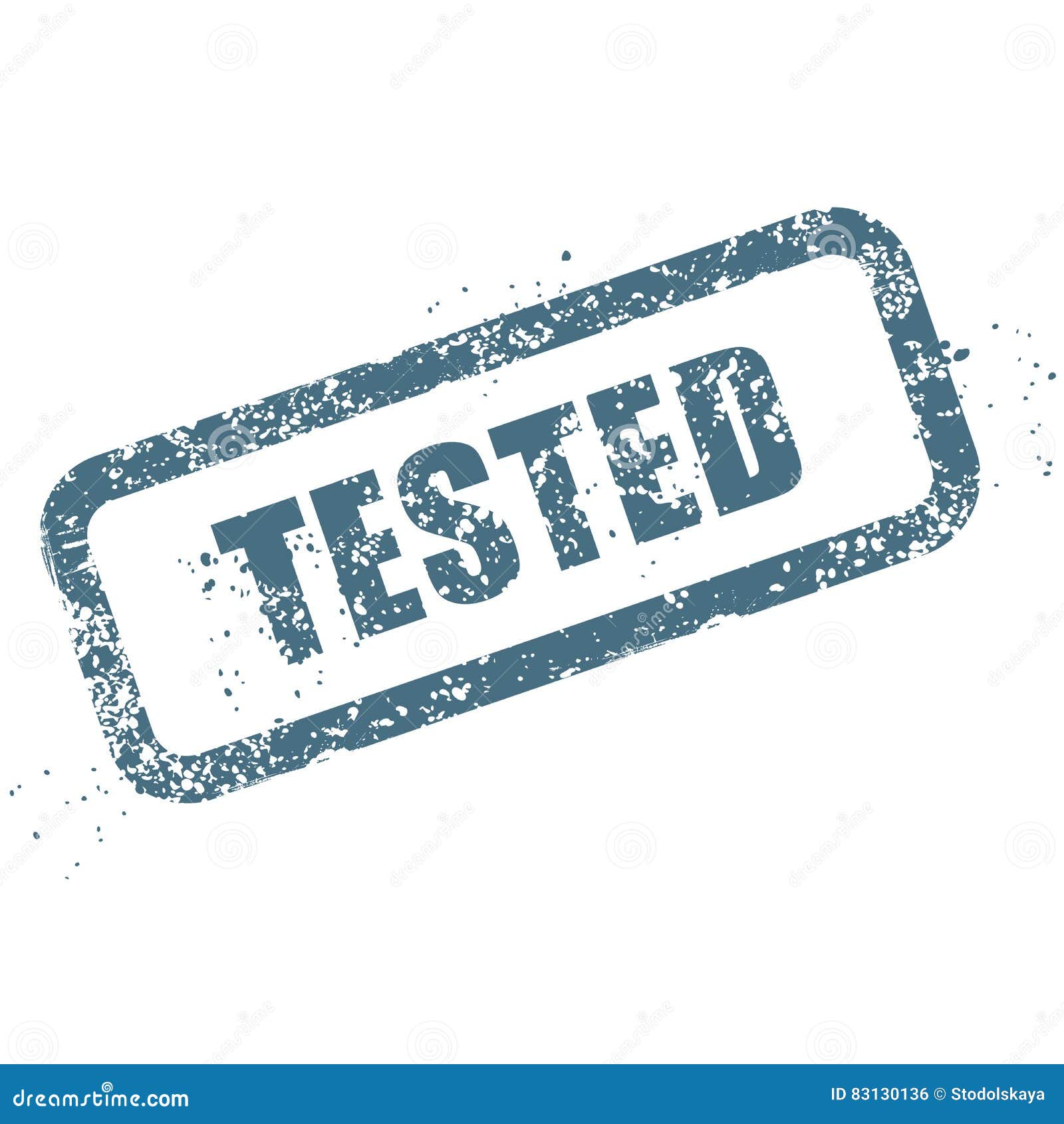 Worn Stamp with Word Tested Stock Vector - Illustration of stamp ...