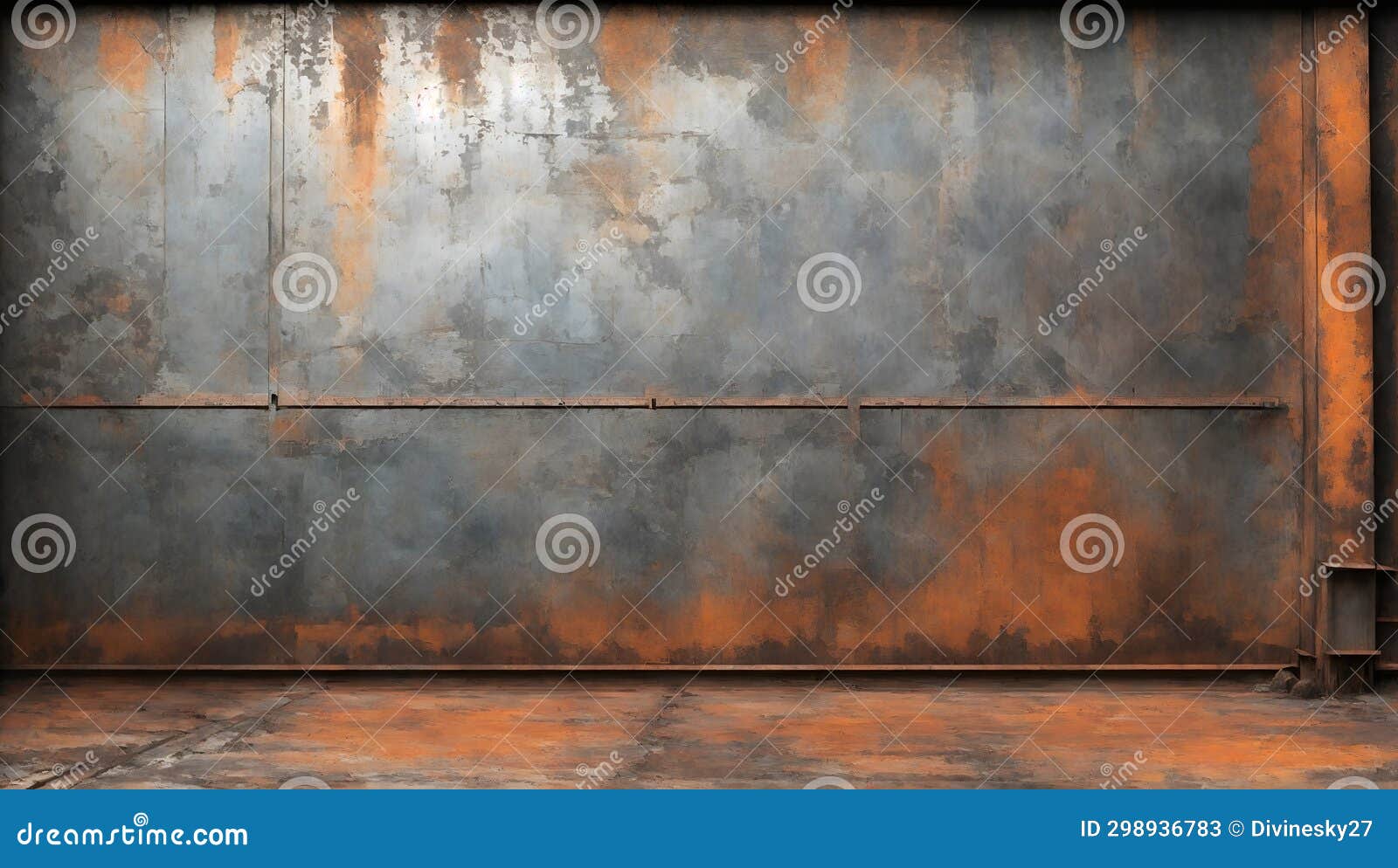 Worn Steel Backdrop Texture. Ai Generated Stock Illustration ...