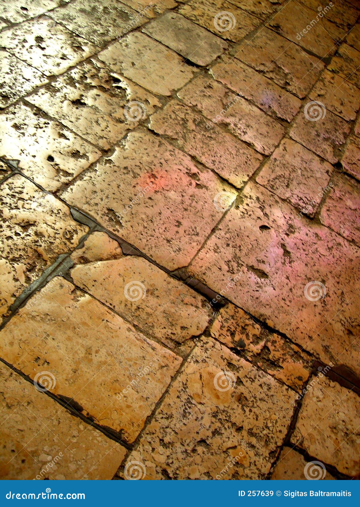Worn stone floor stock image. Image of ancient, texture - 257639