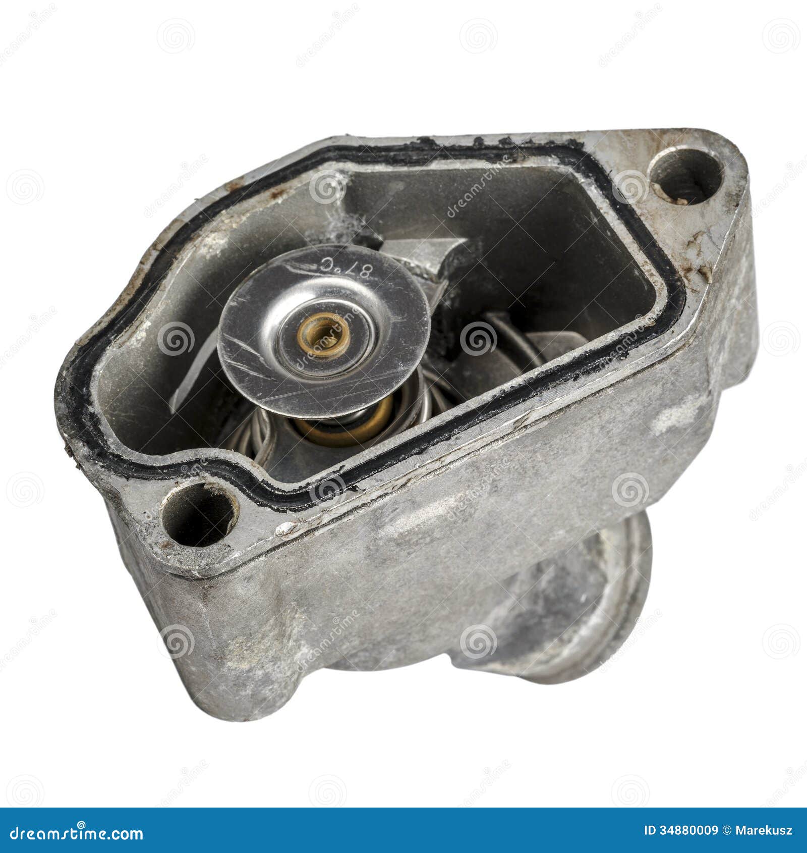 Thermostat Housing And The Engine Temperature Sensor Of The Car Royalty ...