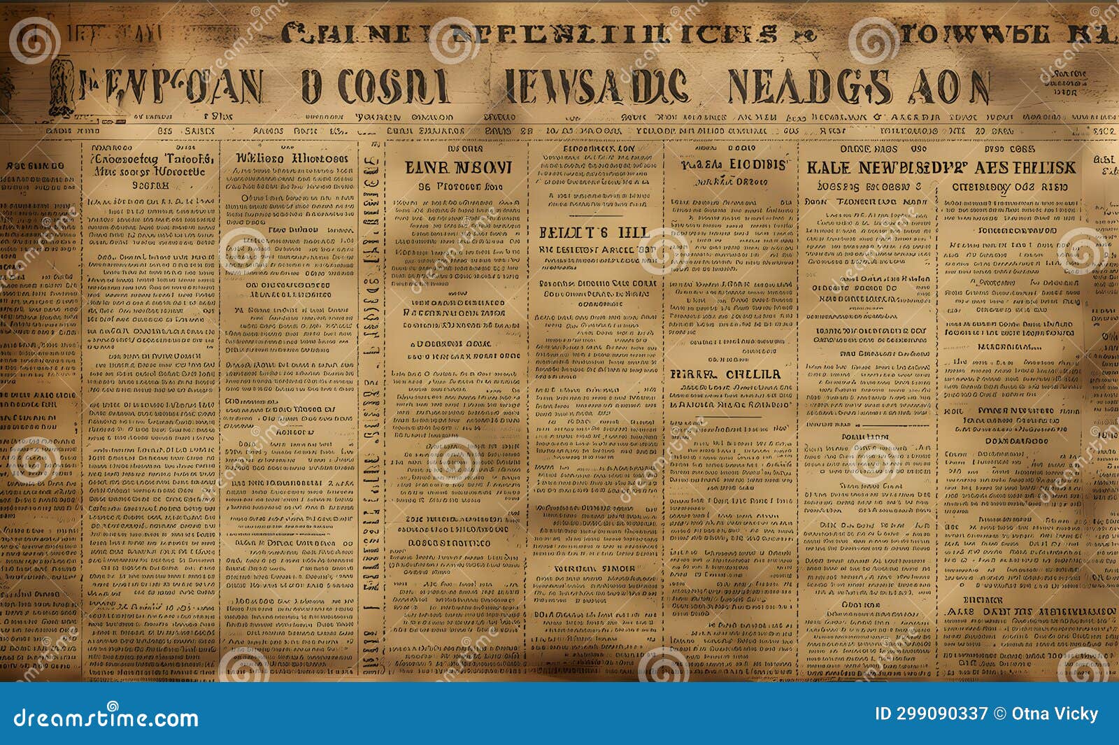 Worn, Torn, Dull, Dusty Newspaper Texture, Paper Texture Background ...