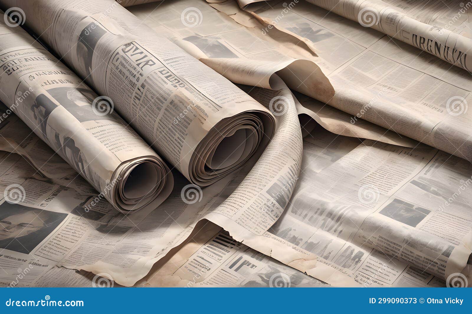 Worn, Torn, Dull, Dusty Newspaper Texture, Paper Texture Background ...