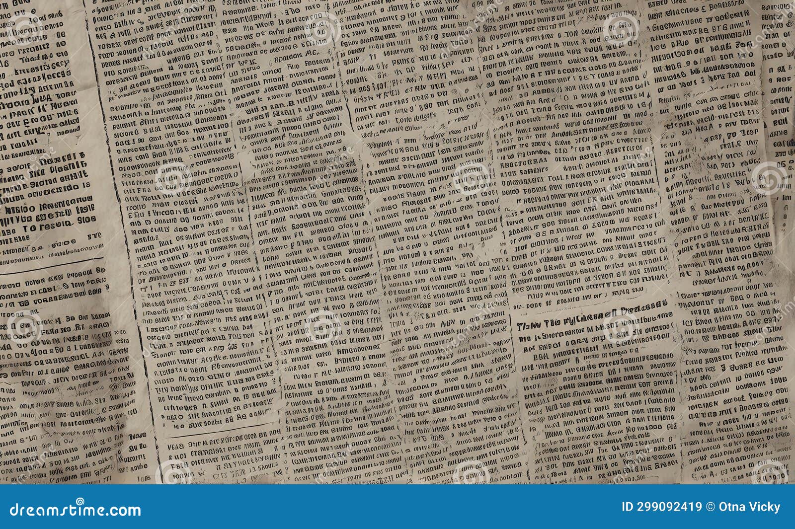 Worn, Torn, Dull, Dusty Newspaper Texture, Paper Texture Background ...
