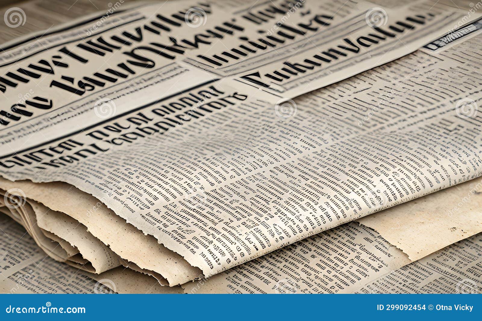 Worn, Torn, Dull, Dusty Newspaper Texture, Paper Texture Background ...