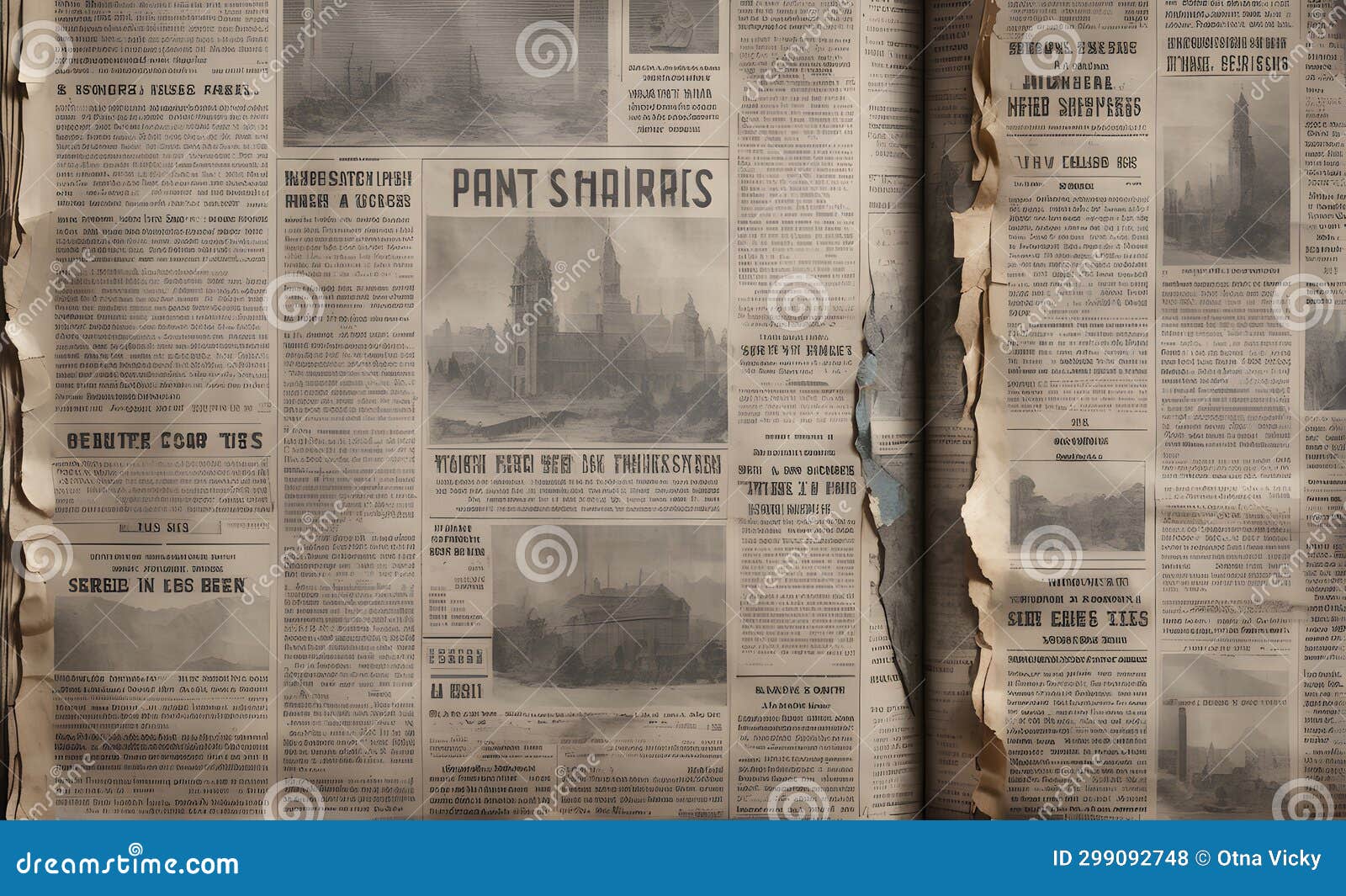 Worn, Torn, Dull, Dusty Newspaper Texture, Paper Texture Background ...