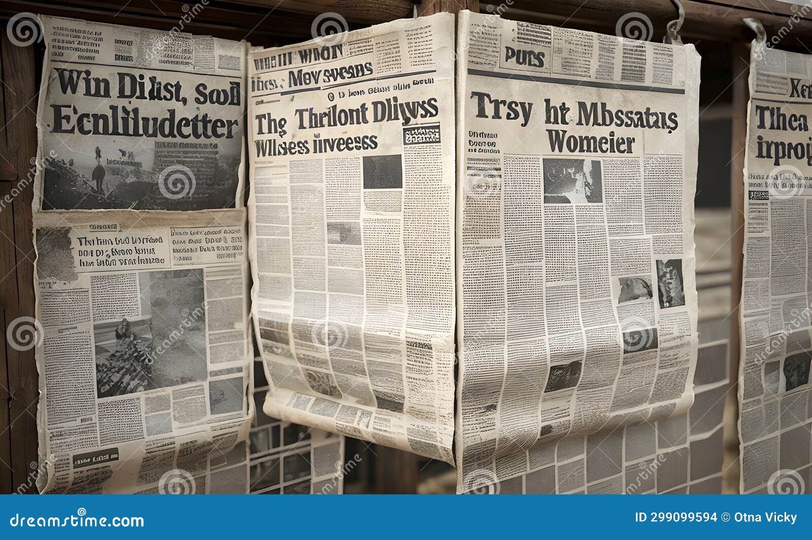 Worn, Torn, Dull, Dusty Newspaper Texture, Paper Texture Background ...