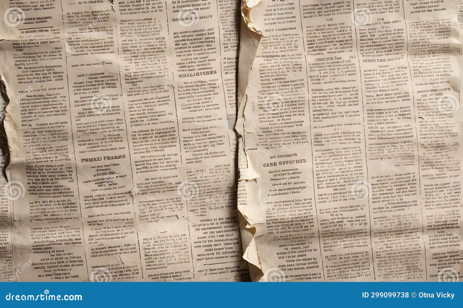 Worn, Torn, Dull, Dusty Newspaper Texture, Paper Texture Background ...