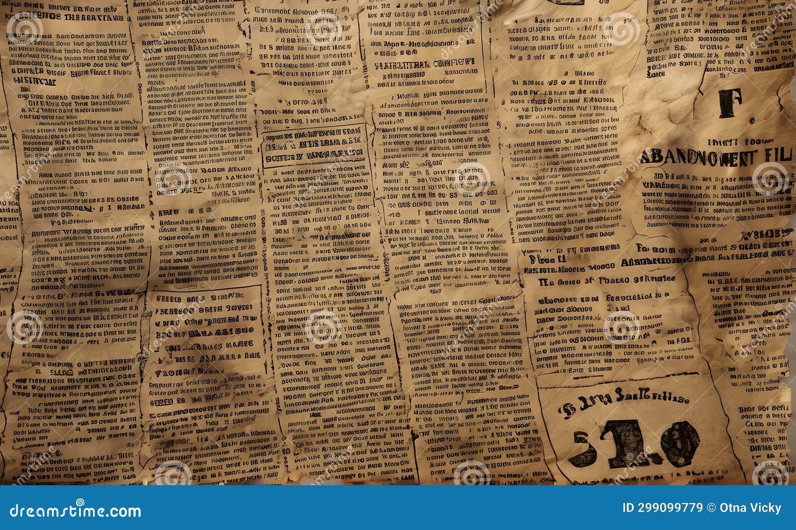 Worn, Torn, Dull, Dusty Newspaper Texture, Paper Texture Background ...