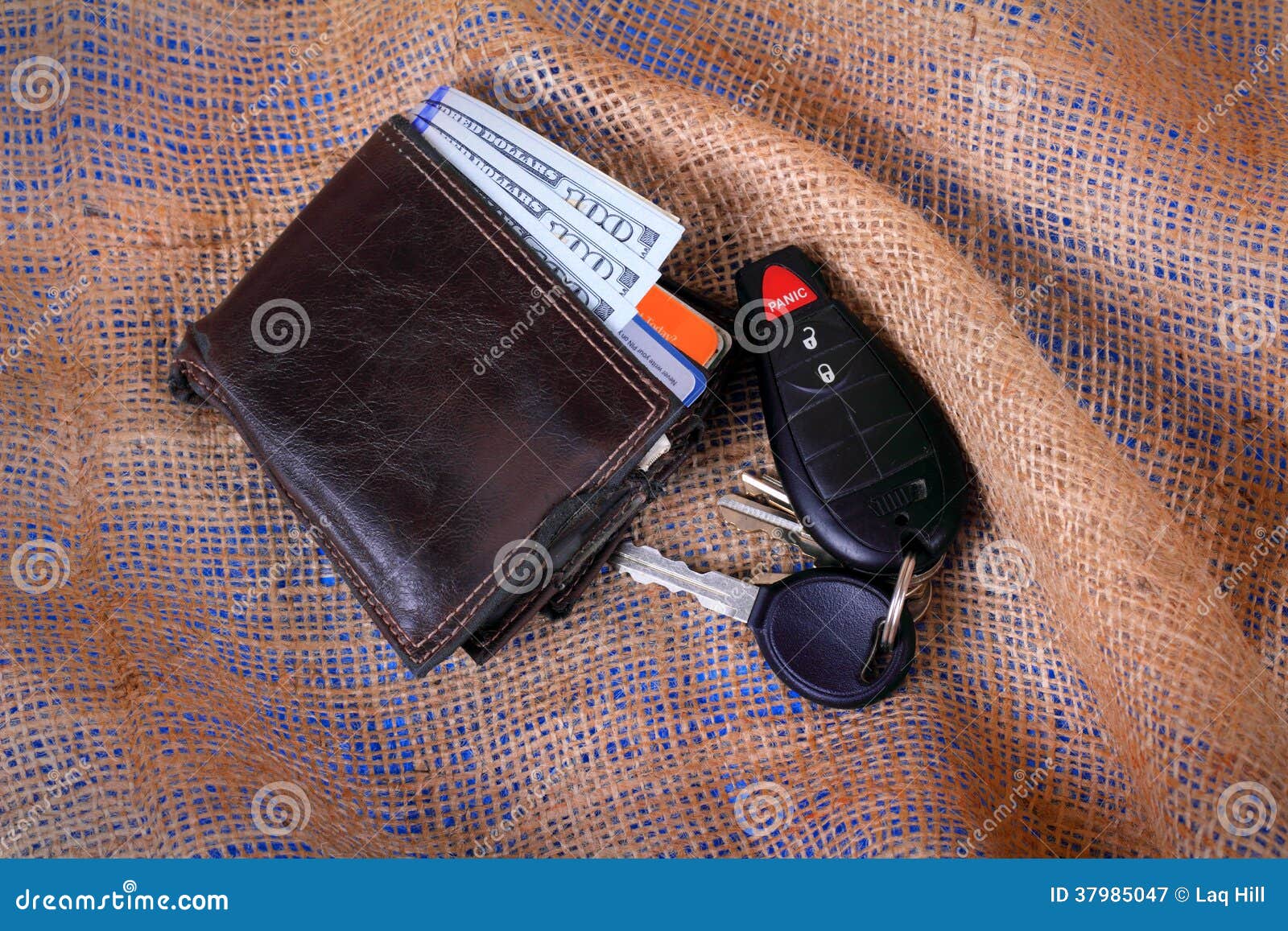 Worn Wallet and Keys stock image. Image of business, assets - 37985047