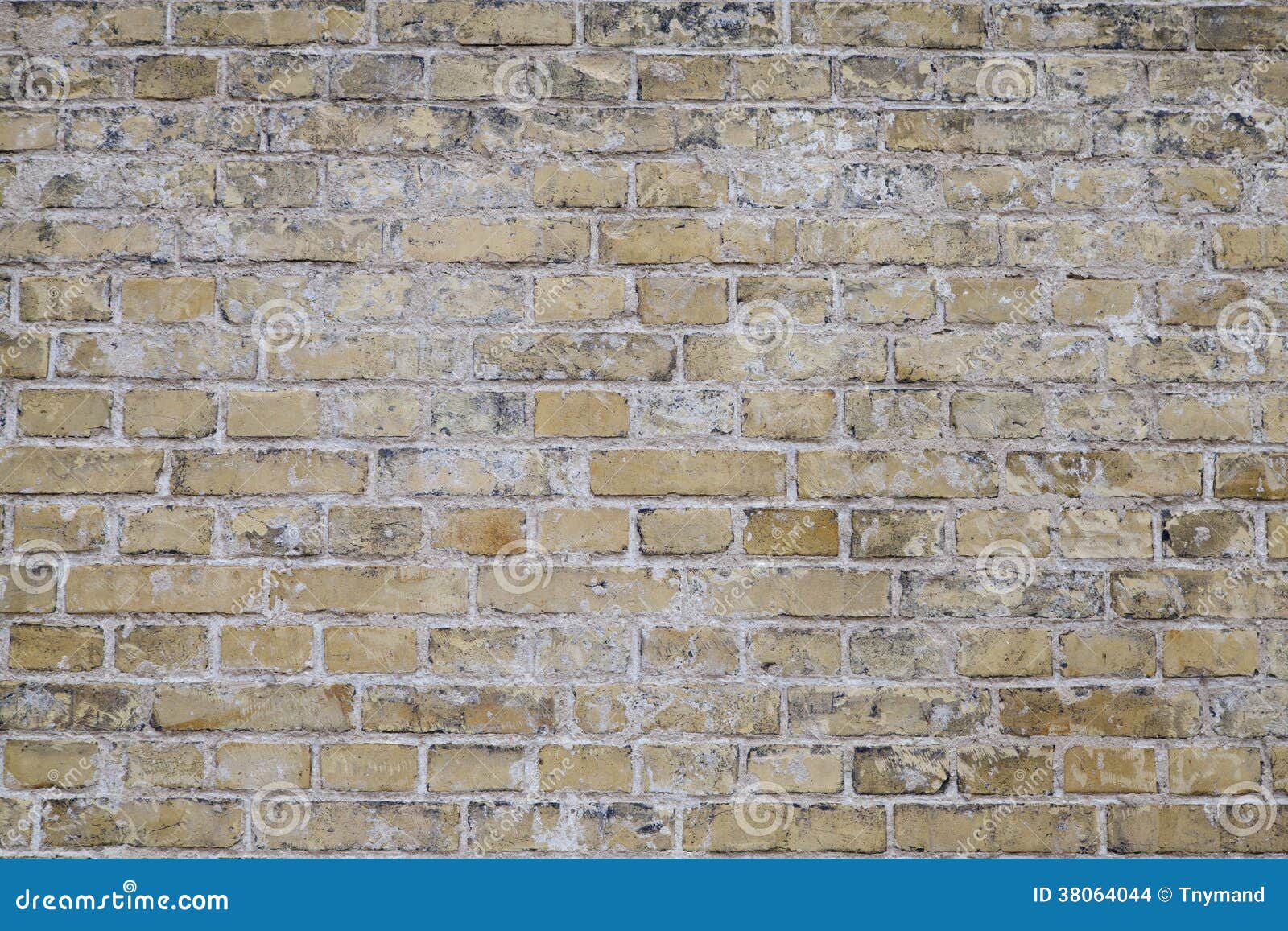 Worn Weathered Dirty Yellow Brick Wall Background Stock Photo - Image ...