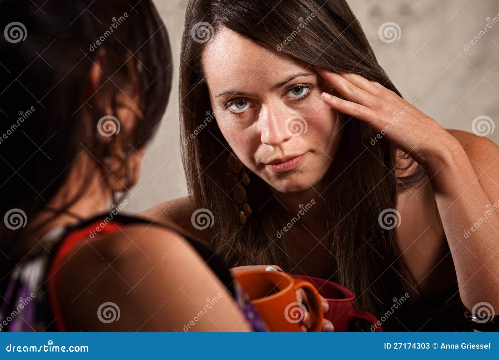 Worried or Bored Woman stock image. Image of lady, angry - 27174303