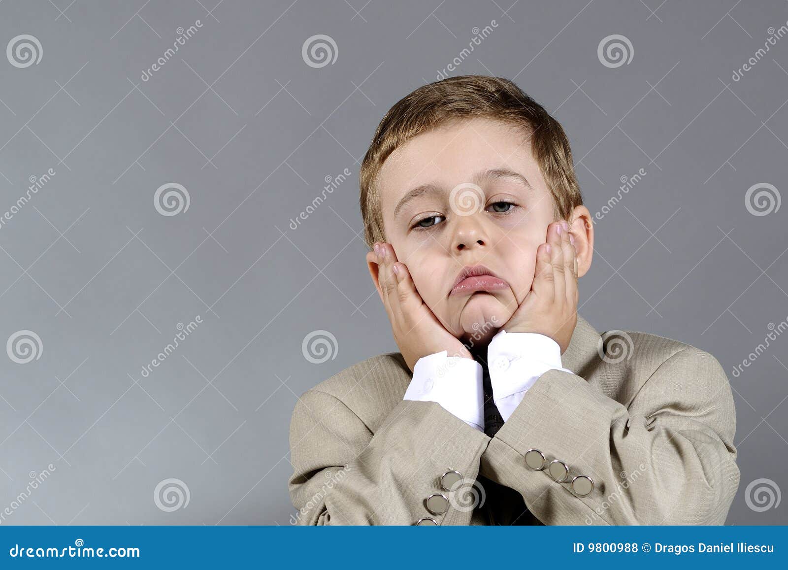 Worried boy stock photo. Image of panic, clothing, smiling - 9800988
