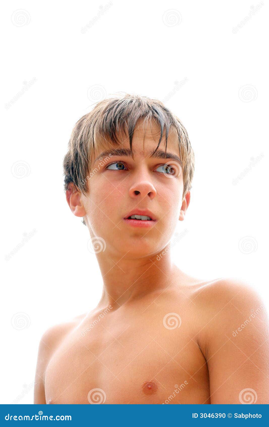 Worried boy isolated stock photo. Image of isolated, imagination - 3046390