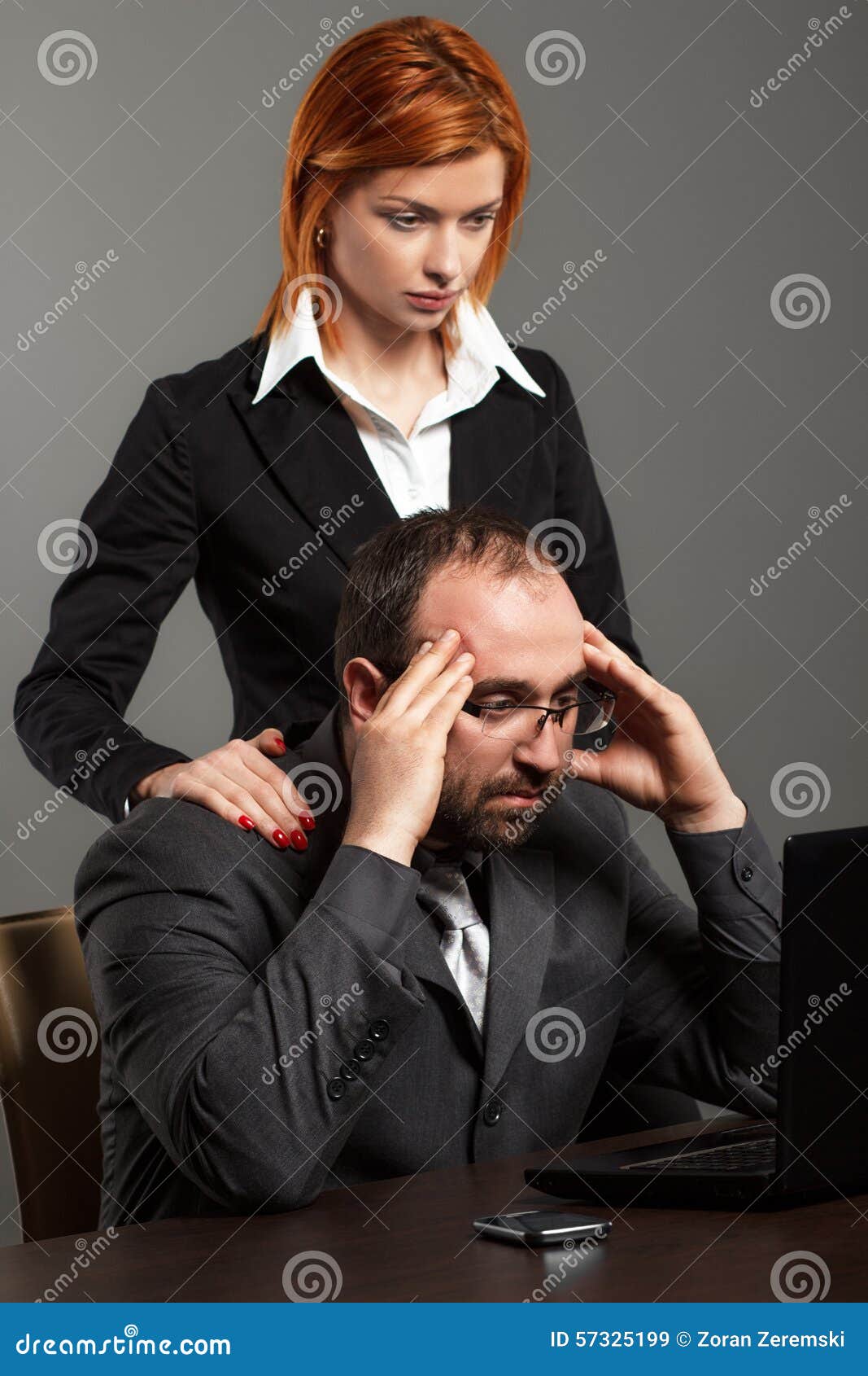 Worried business team stock image. Image of background - 57325199