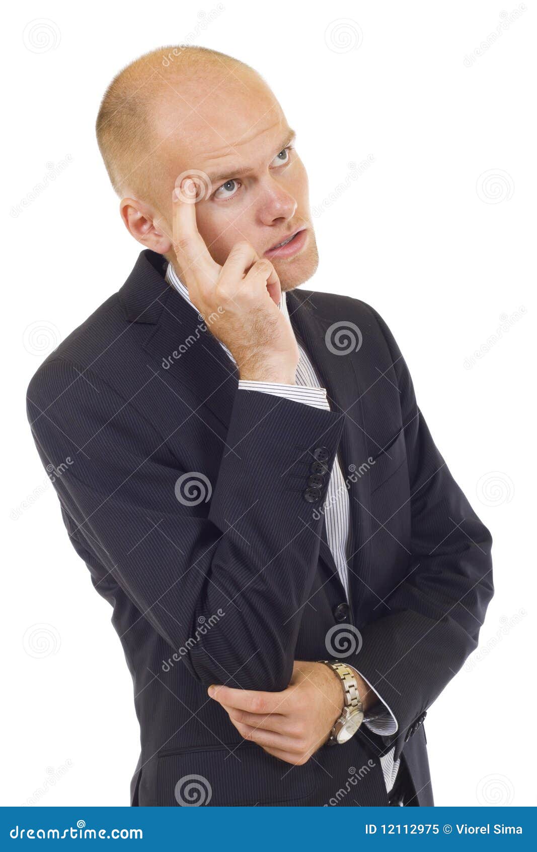 Worried businessman stock image. Image of manager, hard - 12112975
