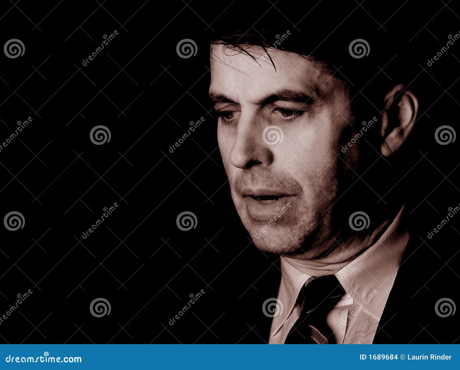 Worried Businessman stock photo. Image of emotion, american - 1689684