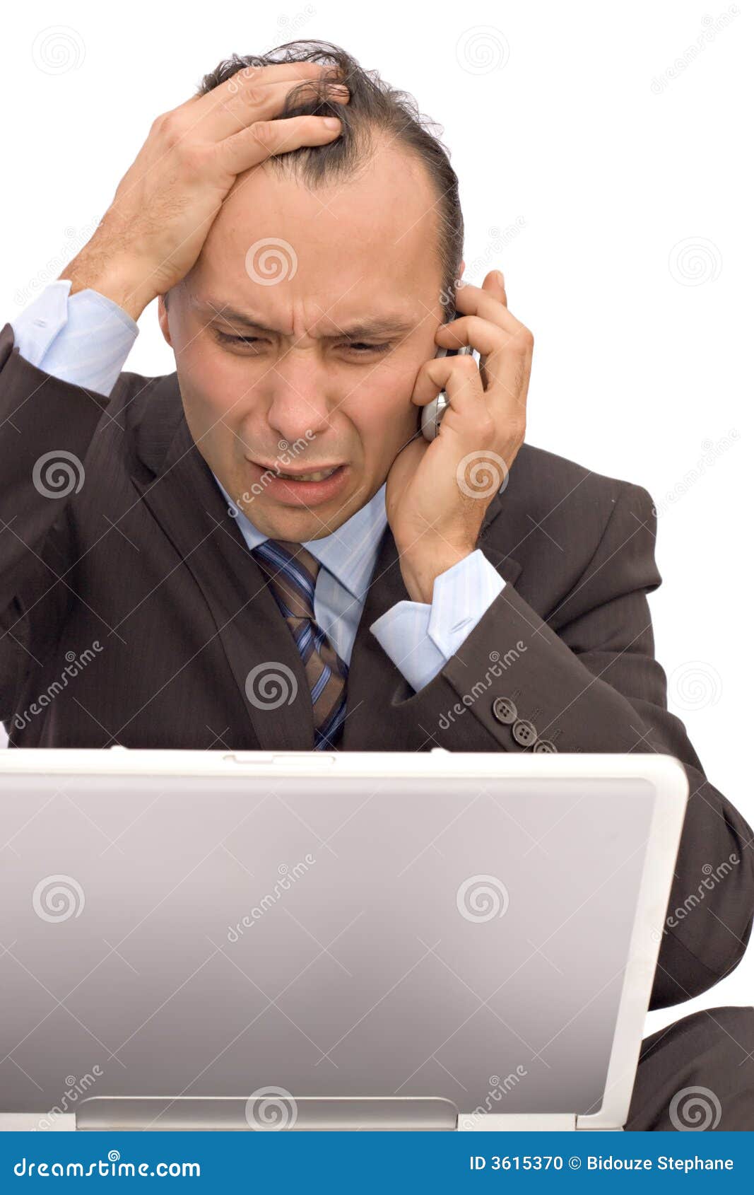 Worried businessman stock photo. Image of stress, worried - 3615370