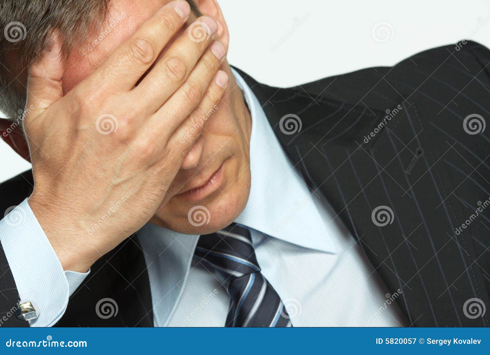 Worried businessman stock image. Image of businessman - 5820057