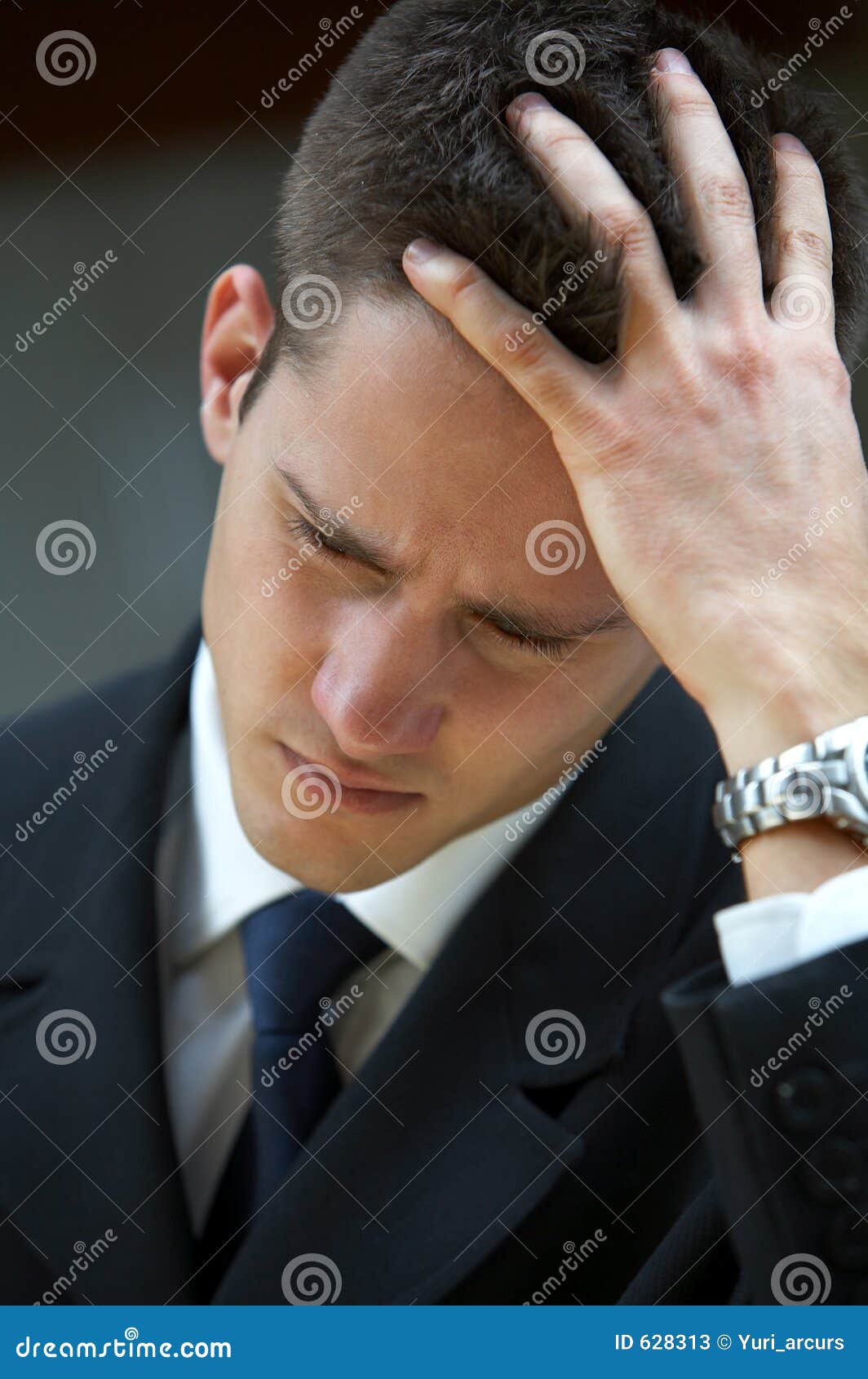 Worried Businessman stock image. Image of career, business - 628313