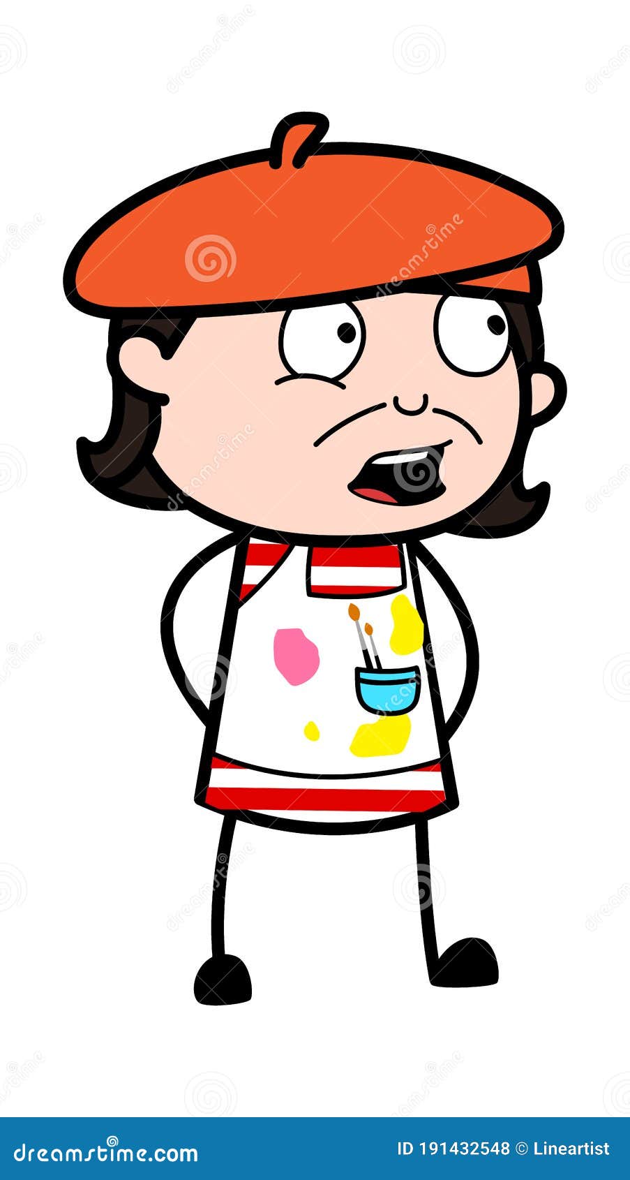 Frenchman Saying Ooh La La Illustration | CartoonDealer.com #84843523