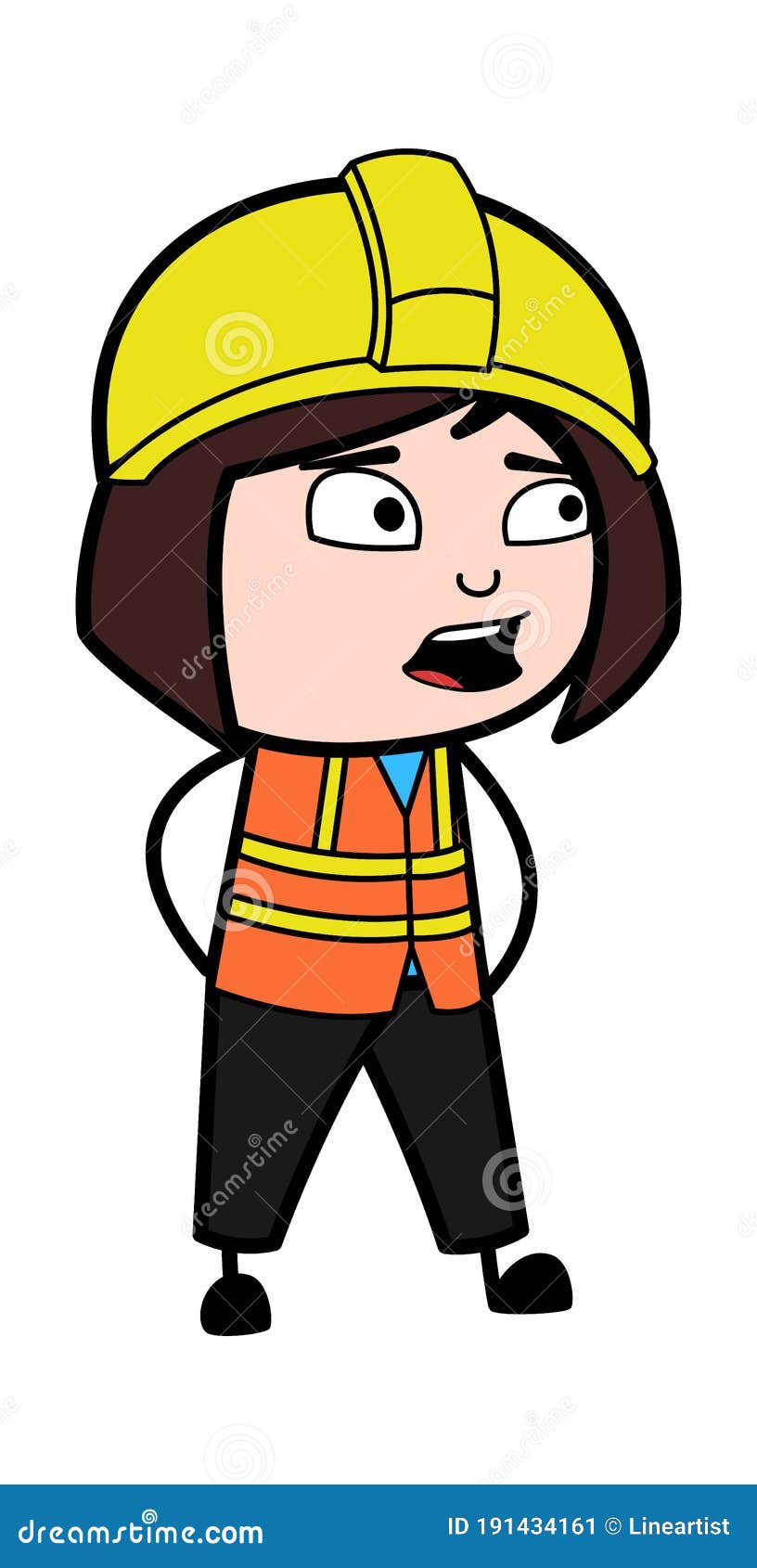 Engineer Talking Unamused Face Cartoon | CartoonDealer.com #191437361
