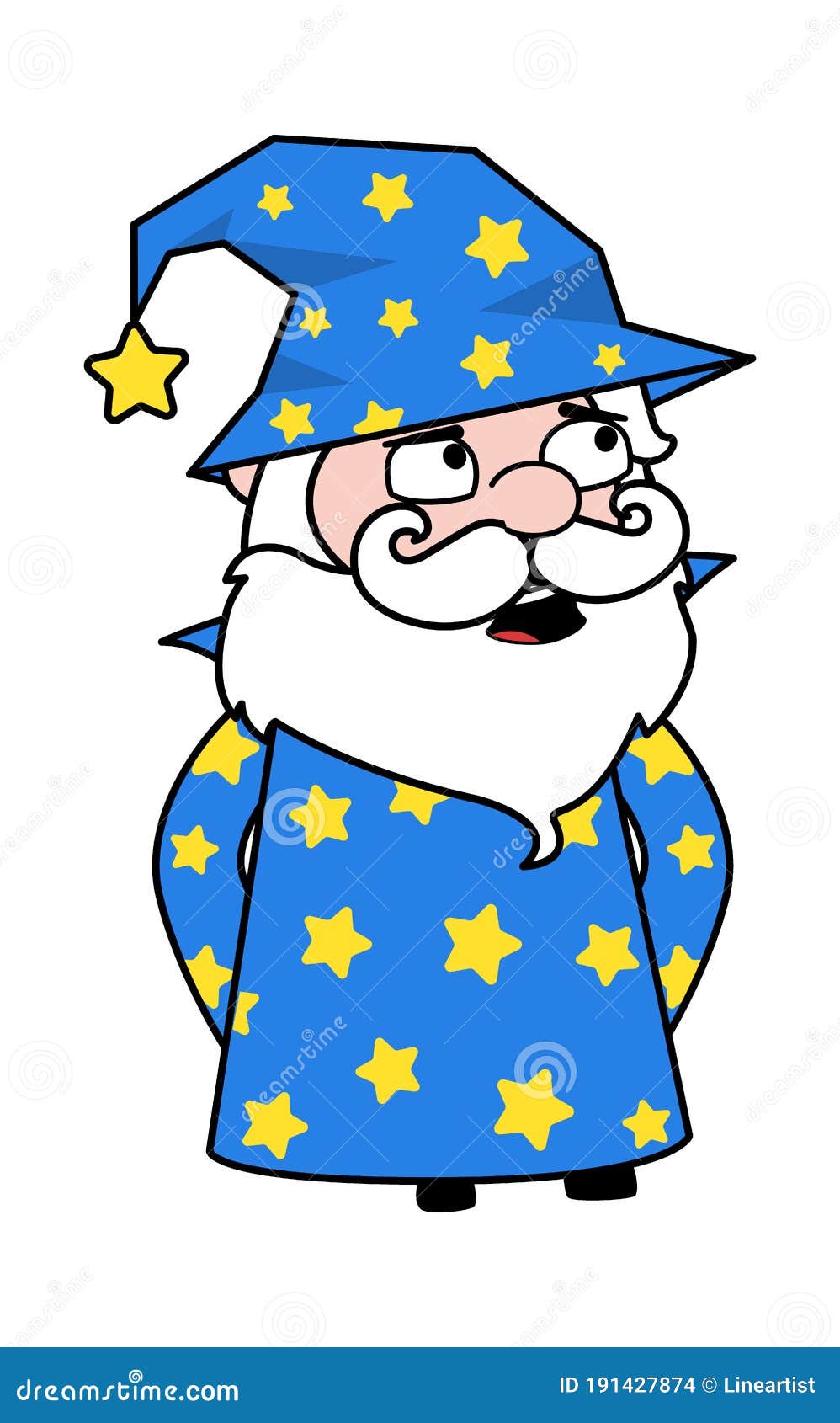Wizard Talking Cartoon Vector Illustration | CartoonDealer.com #191427822