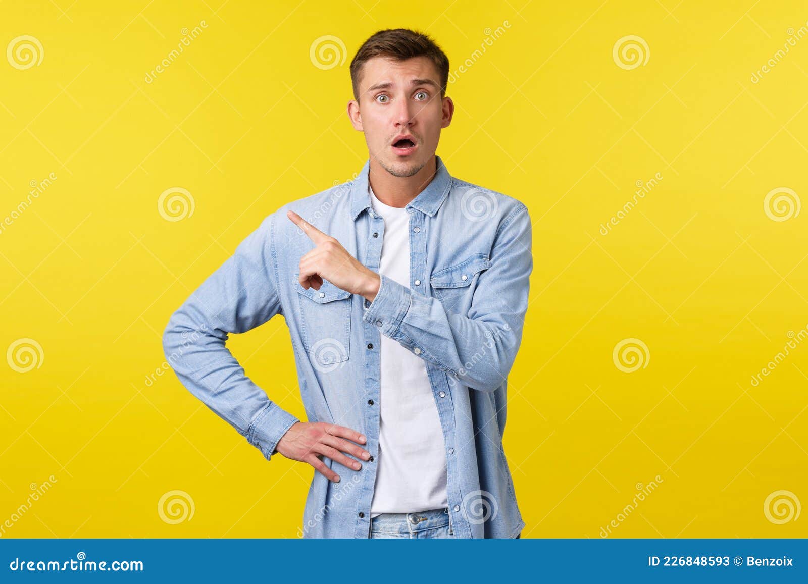 Worried and Concerned Blond Handsome Guy Looking Insecure and Anxious ...