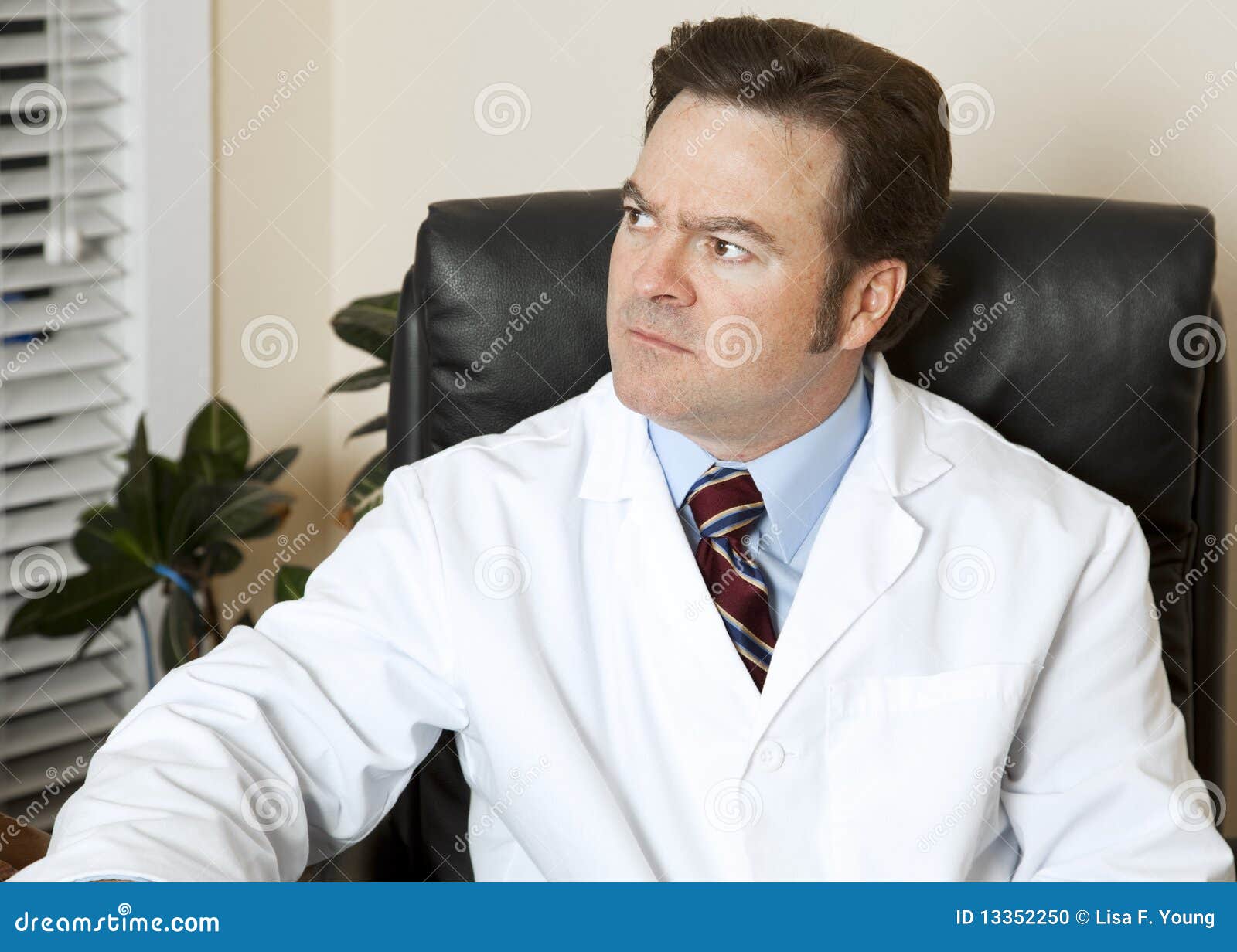 Worried Doctor stock photo. Image of office, caucasian - 13352250