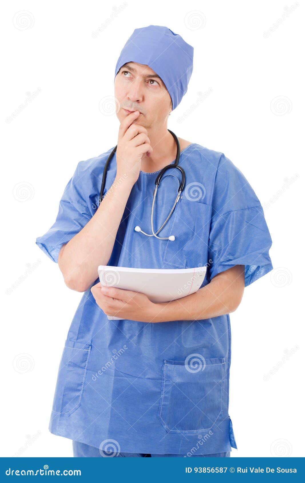 Worried doctor stock image. Image of hands, physician - 93856587