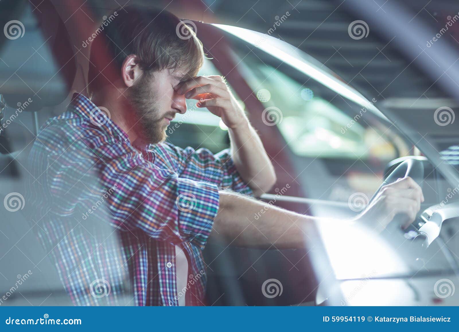 Worried Driver Car Sitting Workshop Stock Photos - Free & Royalty-Free ...