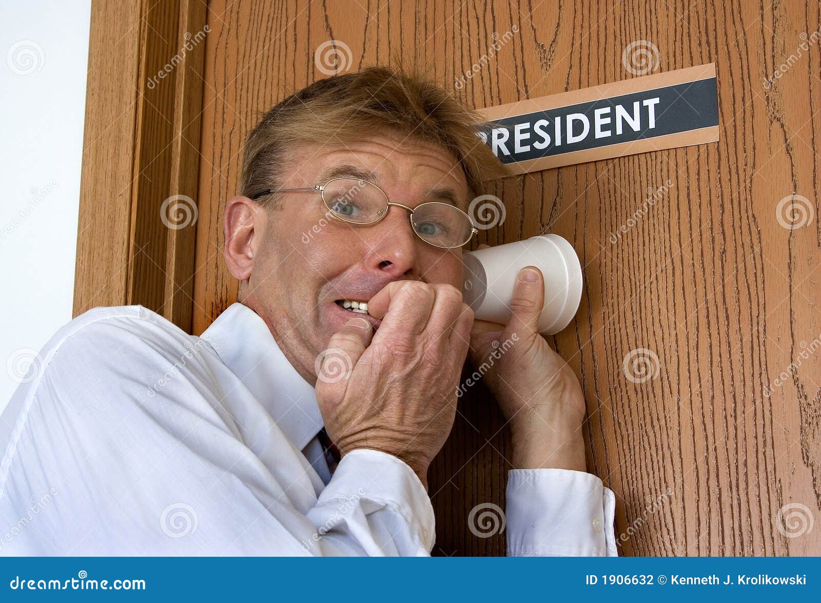 Worried Employee stock photo. Image of employee, eavesdrop - 1906632