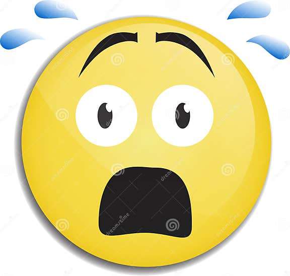Worried Face stock vector. Illustration of anxiety, expression - 23361765