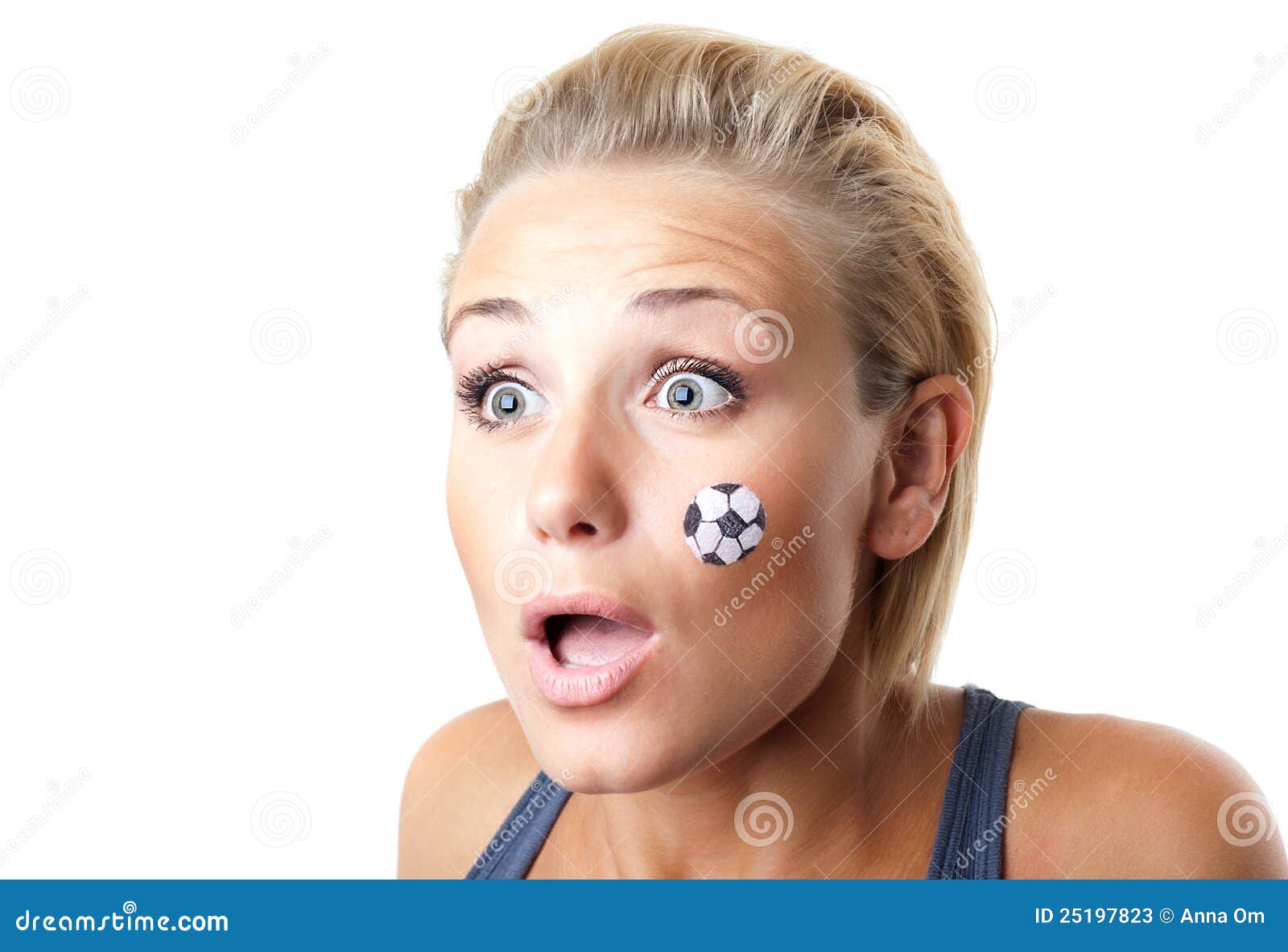 Worried football fan stock image. Image of goal, fans - 25197823