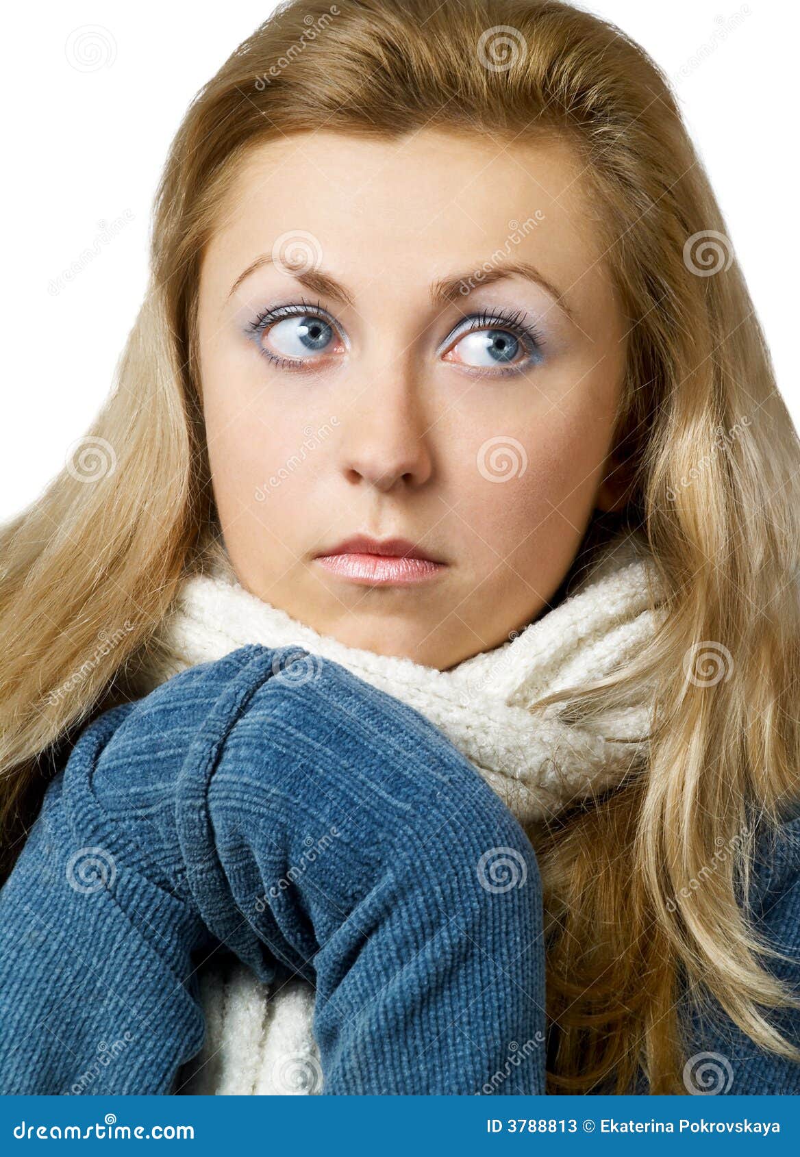 Worried girl stock image. Image of alertness, girl, human - 3788813