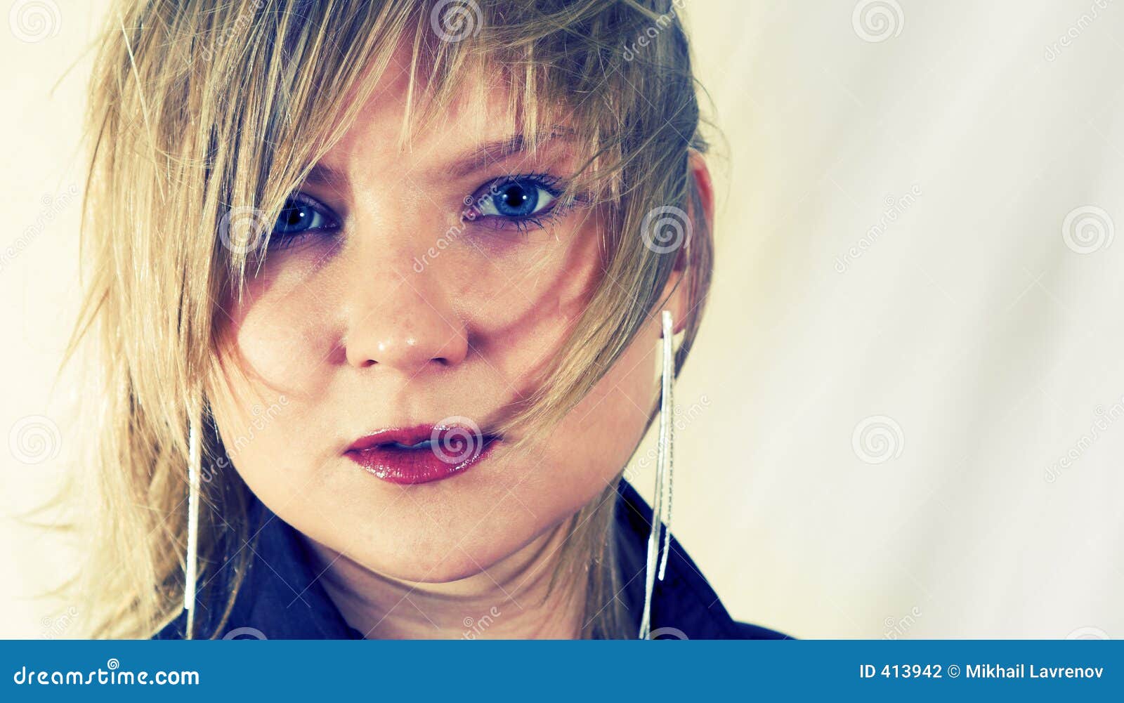 Worried Girl Looking at You Stock Photo - Image of portrait, youth: 413942