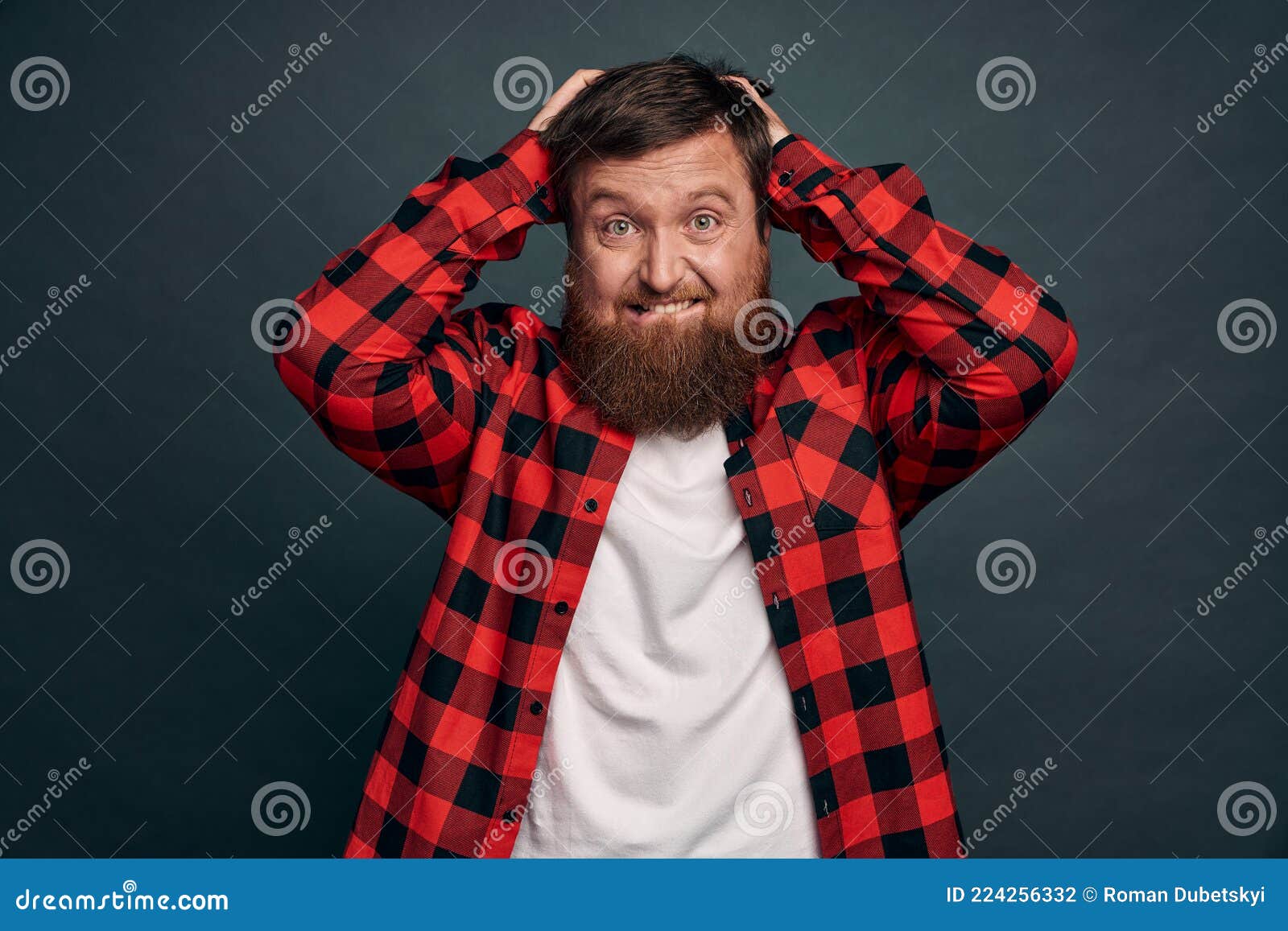 Guy Facing Tough Decision, Exhale As Trying Think How Solve Problem ...